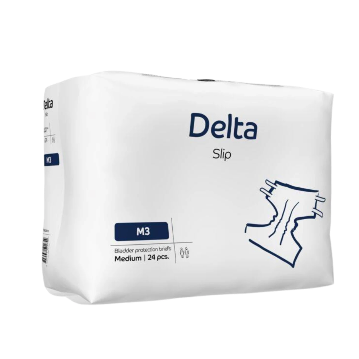 PAÑAL ANATÓMICO DELTA SLIP ABENA M3 24 Unidades – Be happy Be Green