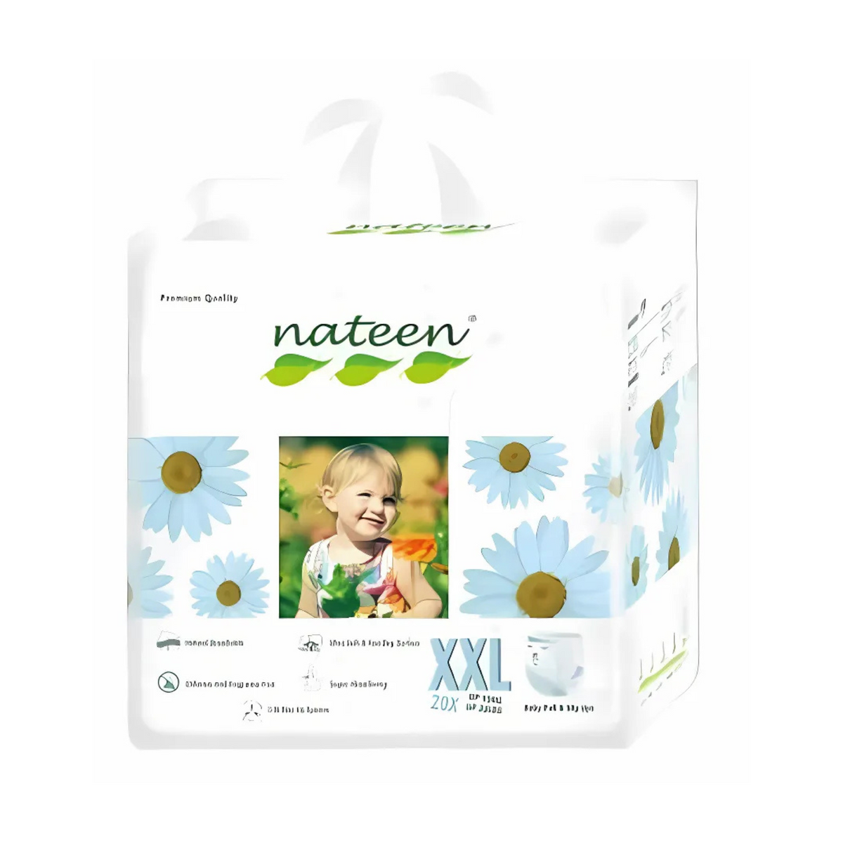PAÑAL NATEEN BEBE TIPO CALZON XXL 20 U – Be happy